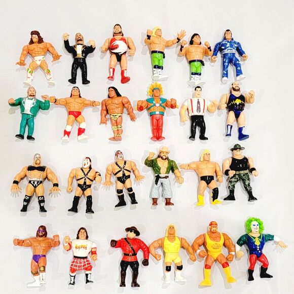 Hasbro | Toys | Hasbro Wwf Wrestling Action Figure Set Large Lot Of 24 ...